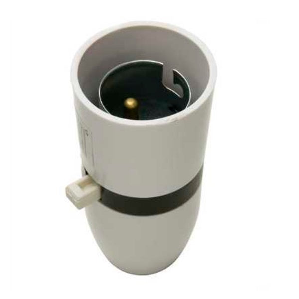 Jeani A50M | BC White Plastic Lampholder 10mm Entry Switched – Lighting ...