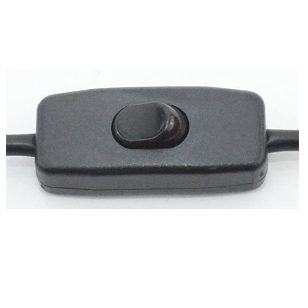 BLK-PLUG-3CORE Black Pre-Made Switched 3 Core Cable Flex with UK Plug ...